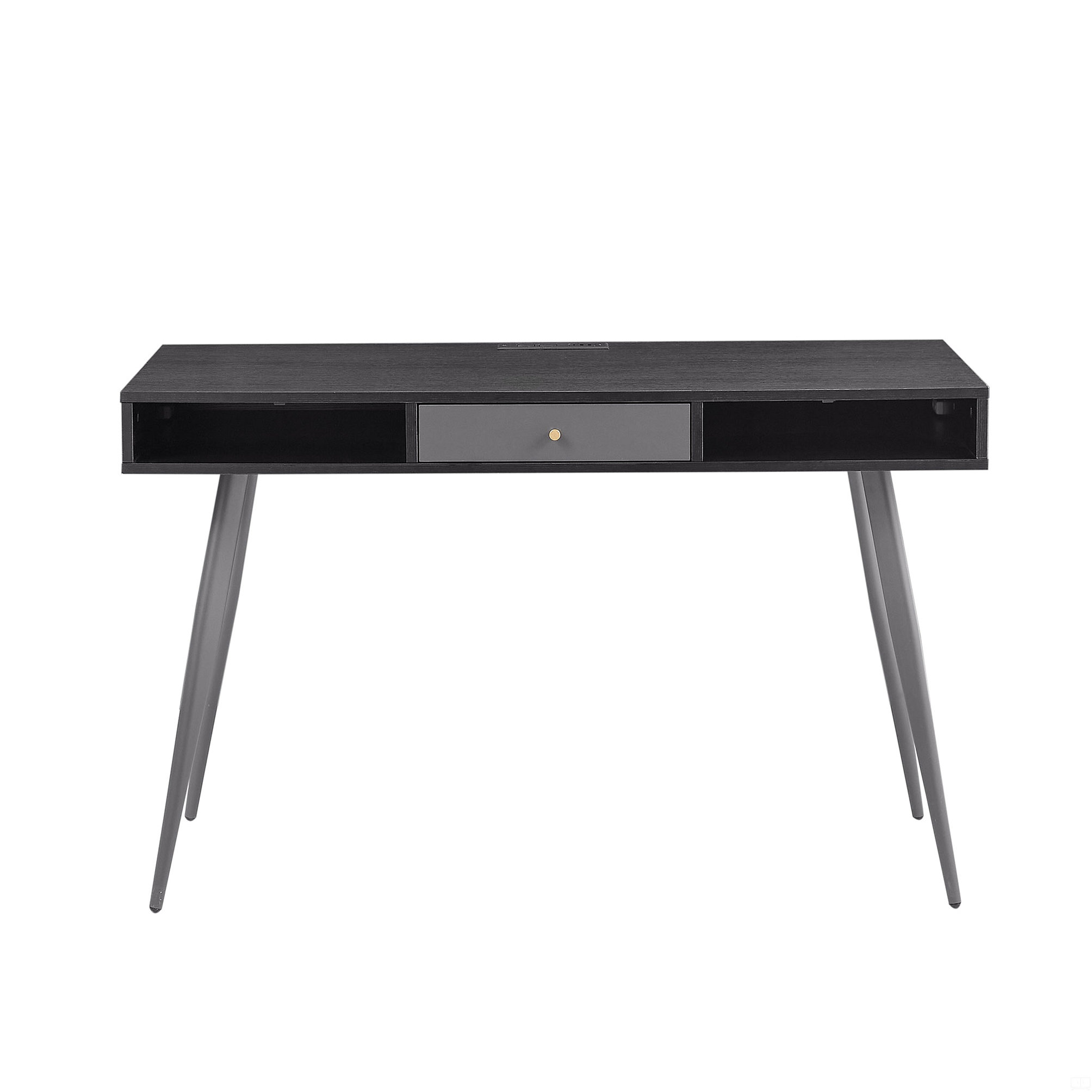 Corrigan Studio® Desk With USB Ports And Power Outlet, Writing Study ...