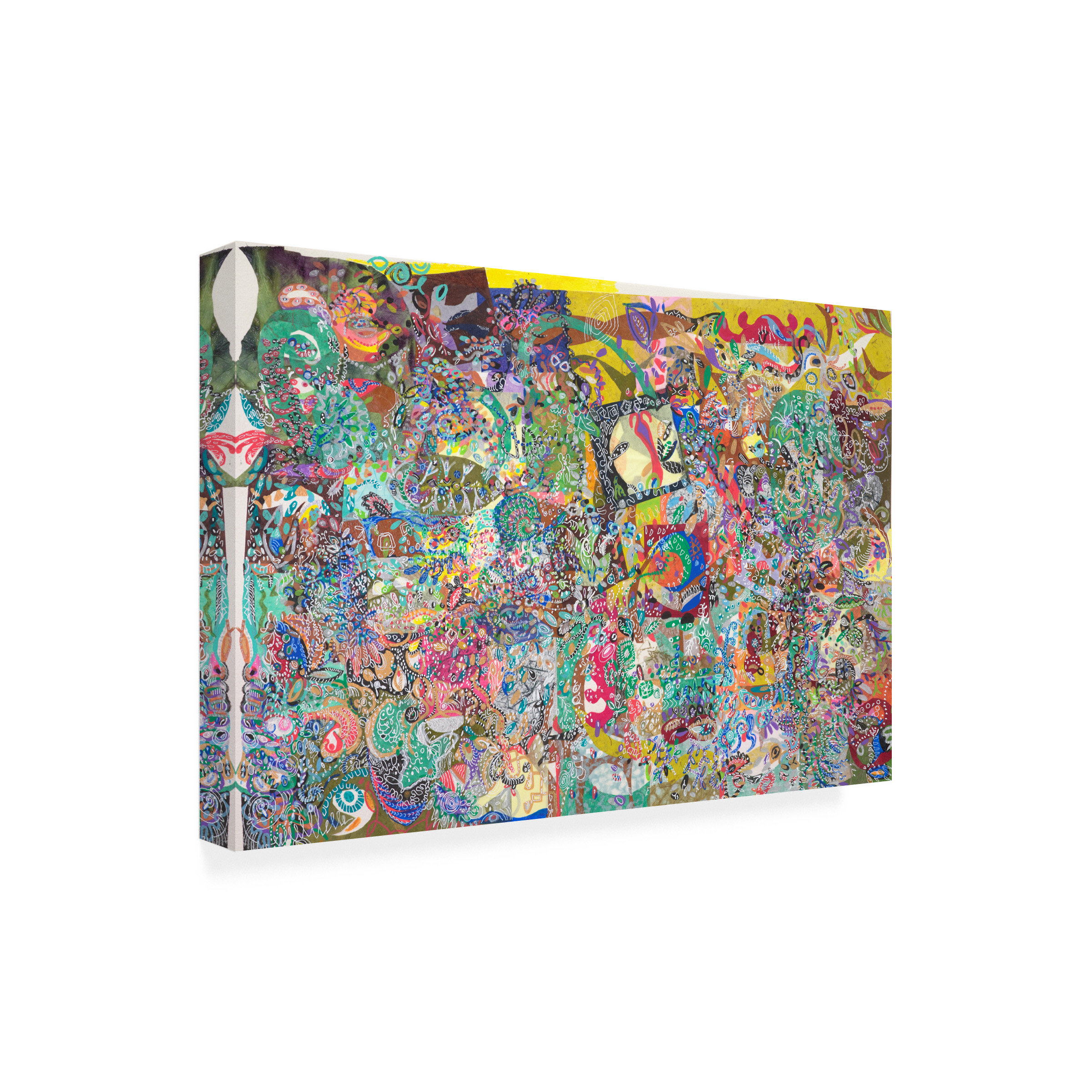 Wrought Studio™ Abstract Mixed Metaphor On Canvas by Ellen Kossoff ...