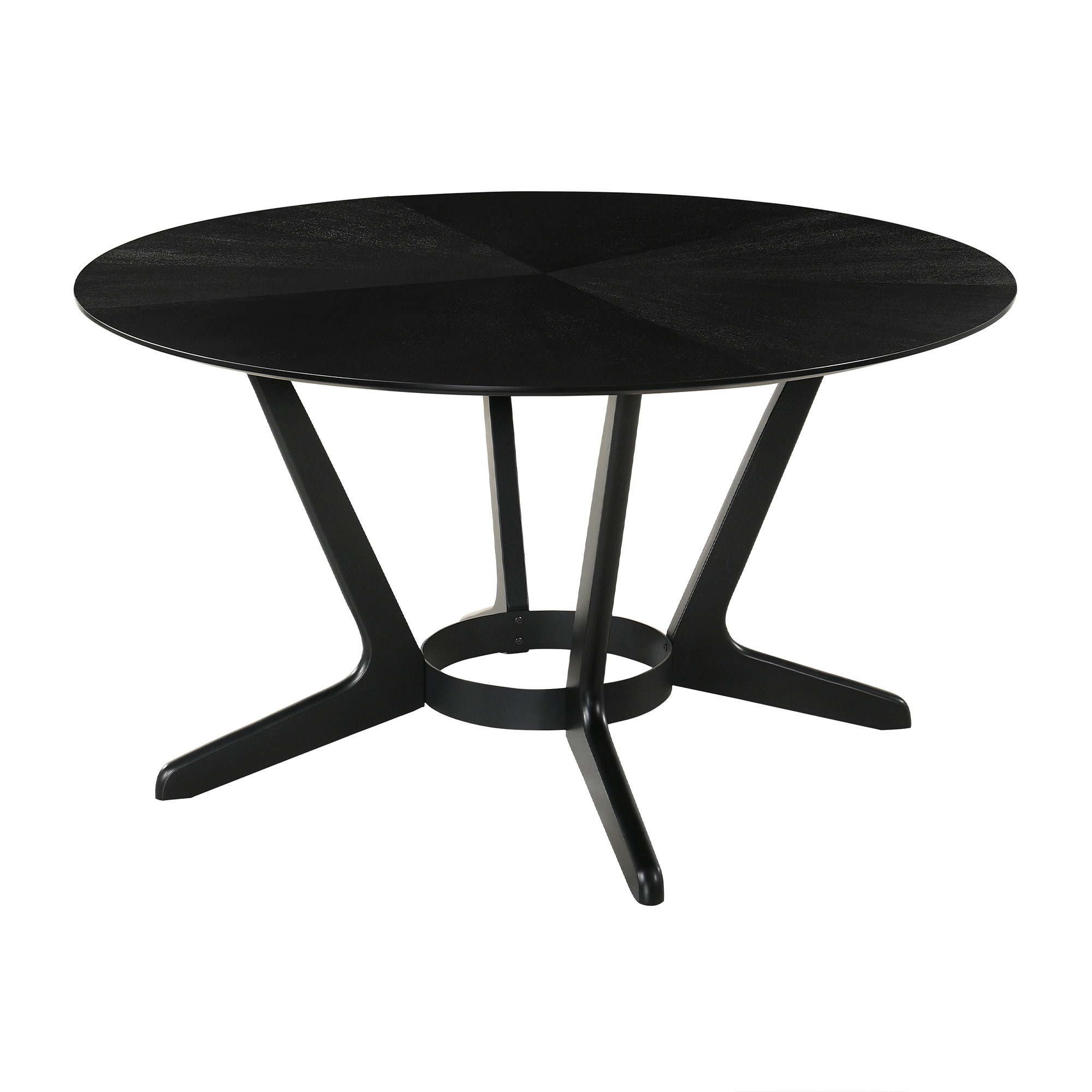 George Oliver Jeyhan 54'' Round Modern Dining Table for 6 People with ...