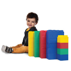 BiggoBlocks Jumbo Blocks, 24 PC Set, for Kids Ages 4-8 & Reviews | Wayfair