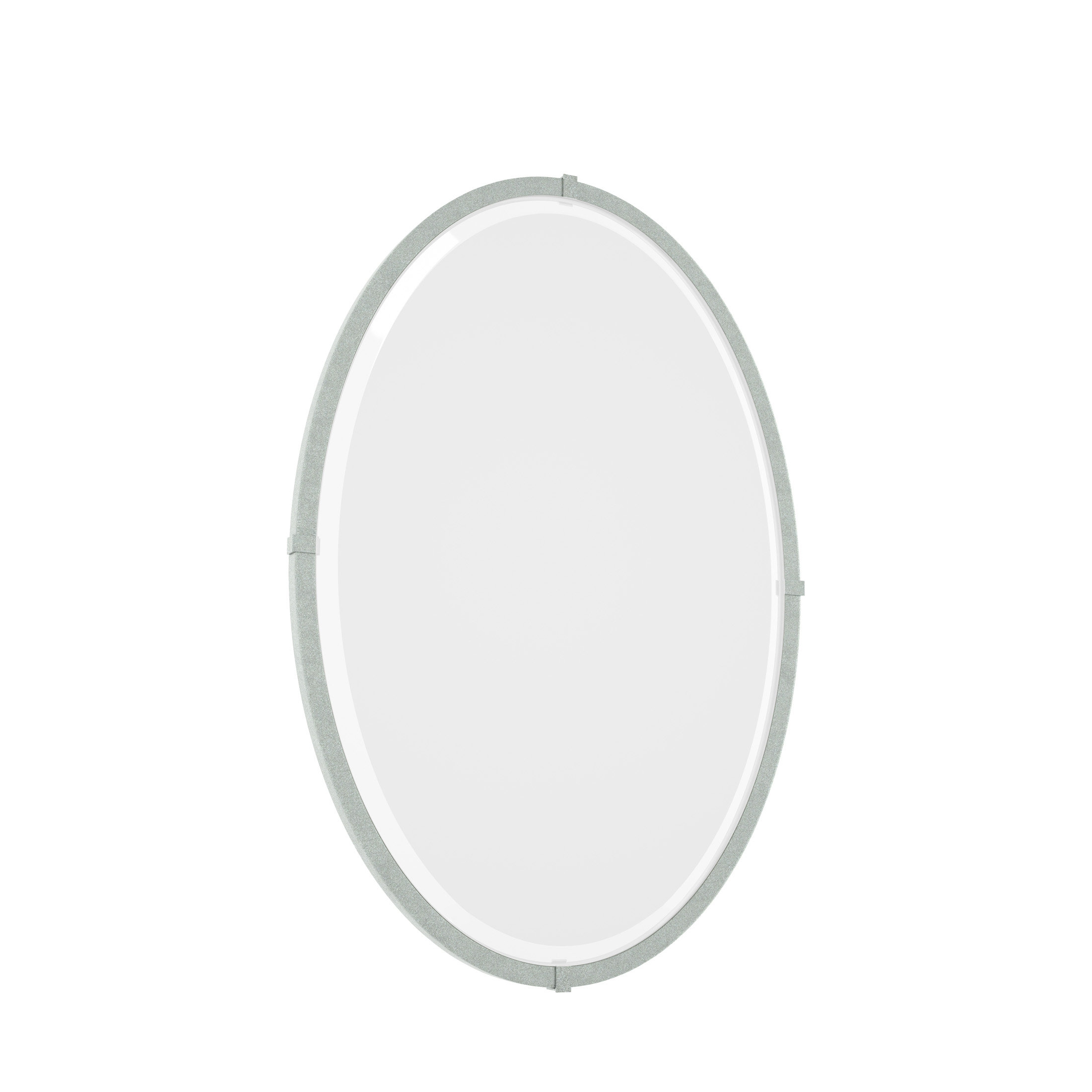 Hubbardton Forge Cow Bell Industrial Beveled Bathroom/Vanity Mirror ...