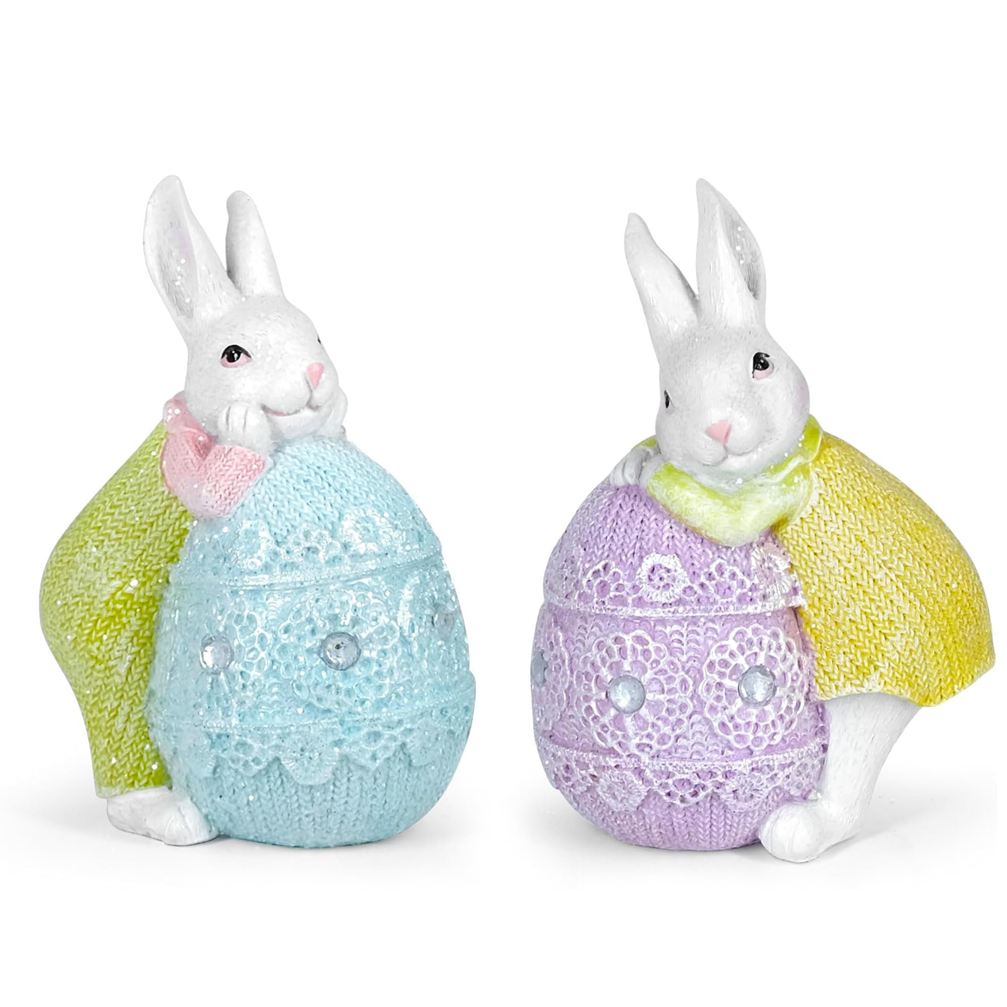 Ophelia & Co. Colorful Egg Polyresin Bunny Easter Decor – Tabletop ...