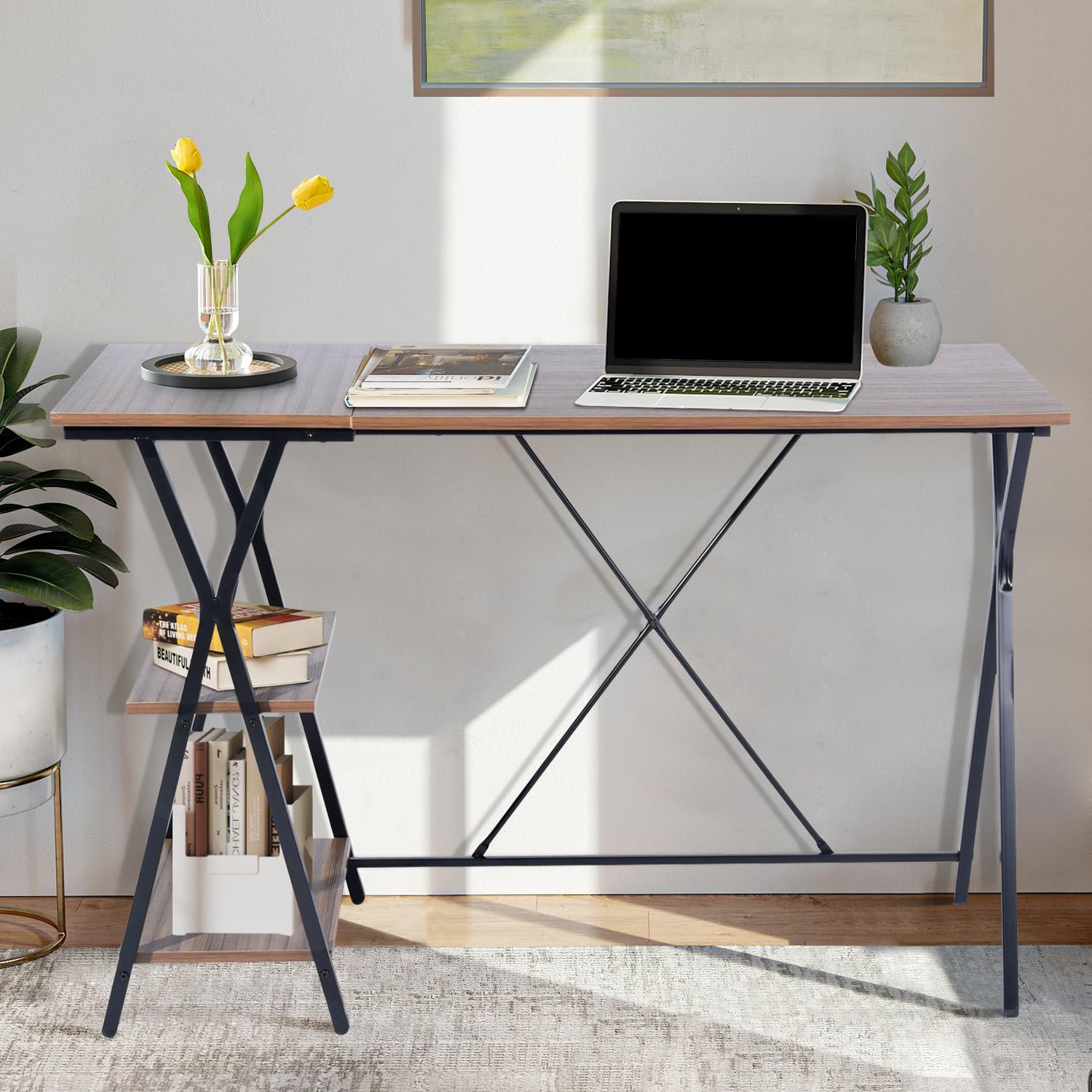 HomCom Rectangle 47.2'' L Computer Table - Wayfair Canada