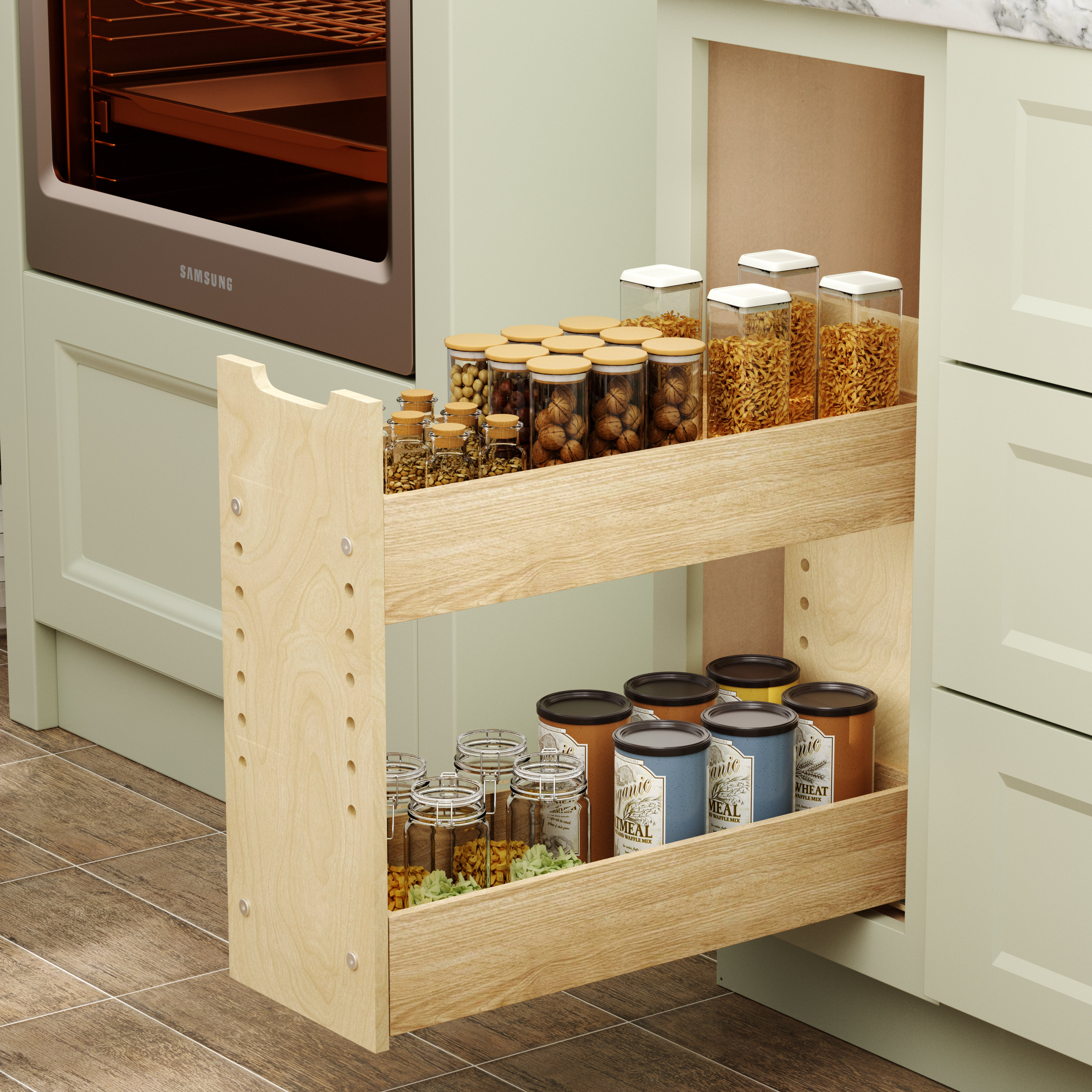Rebrilliant Hasancan Pull Out Pantry | Wayfair