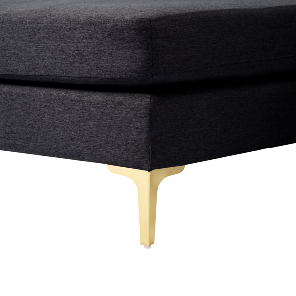 Mercer41 Pinchus 79.5" Width Upholstered Sectional Sofa with Chaise ...