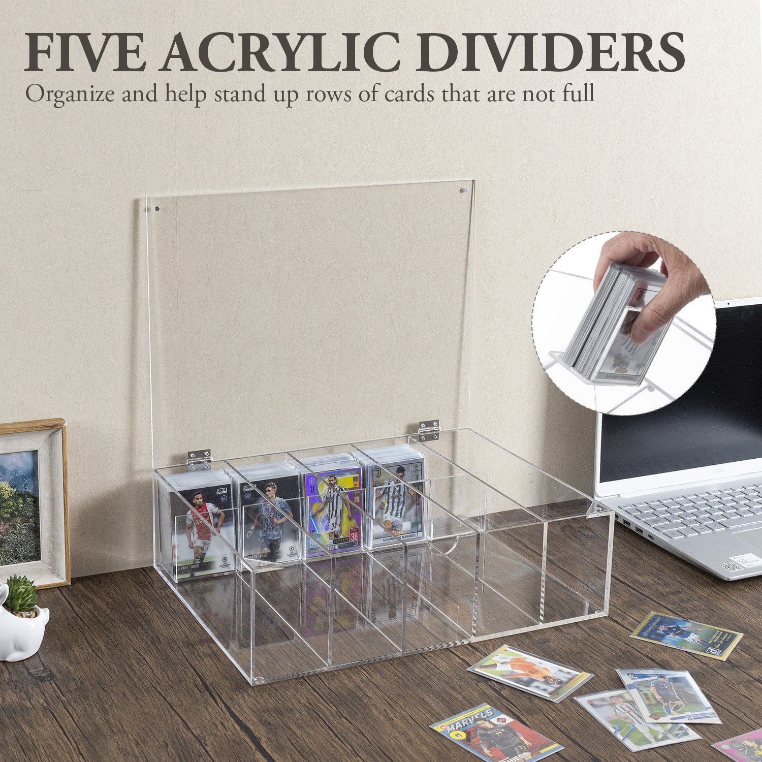 MyGift Bo te De Rangement 5 Compartiments Pour Cartes Collectionner MyGift Bo te De Rangement 5 Compartiments Pour Cartes Collectionner