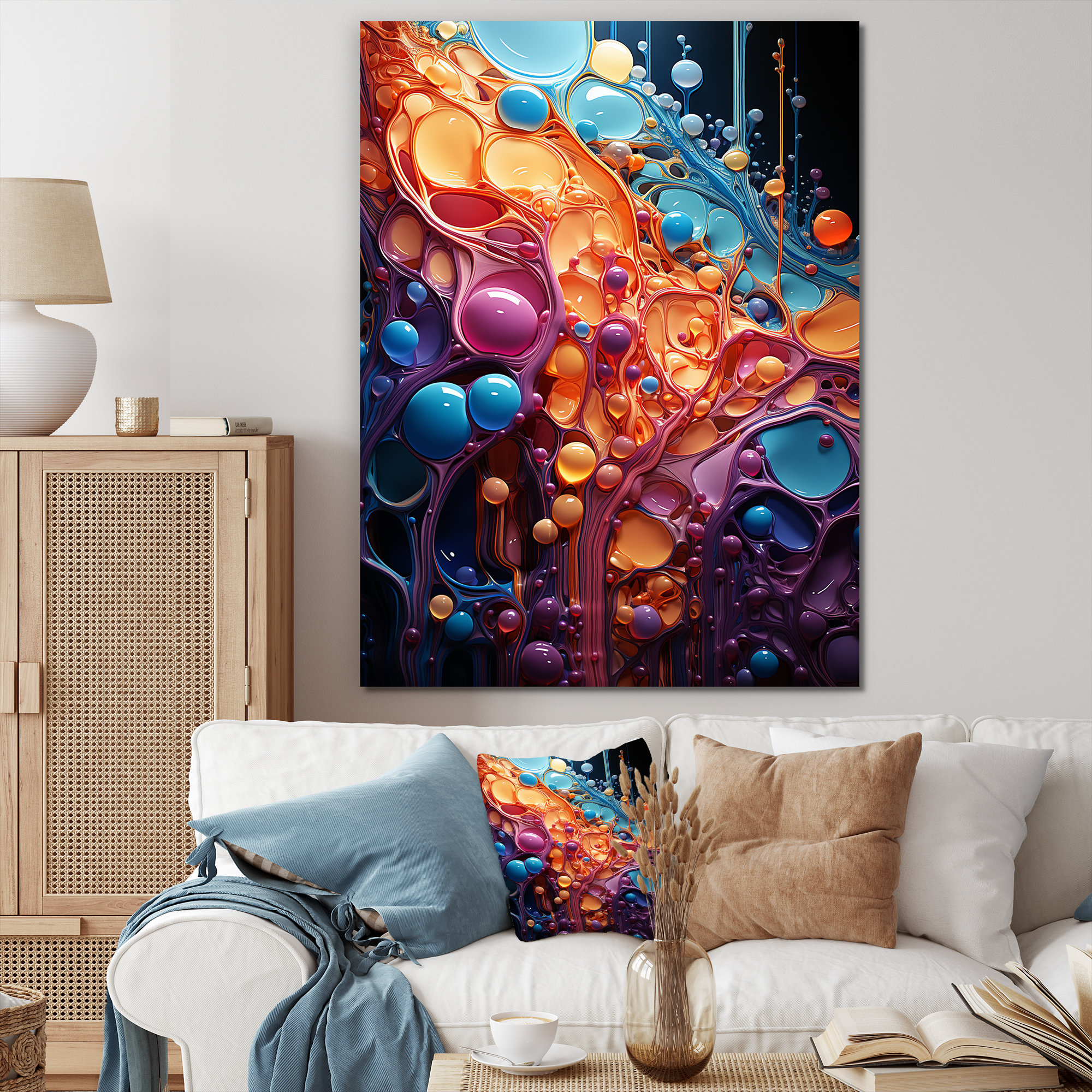 Wrought Studio Intricate Multicolor Drip Paint - Print - Wayfair Canada