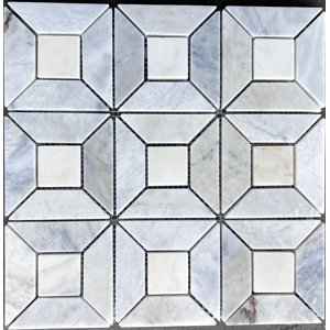 Bloom Stone 1" x 4" Marble Novelty Mosaic Wall & Floor Tile | Perigold