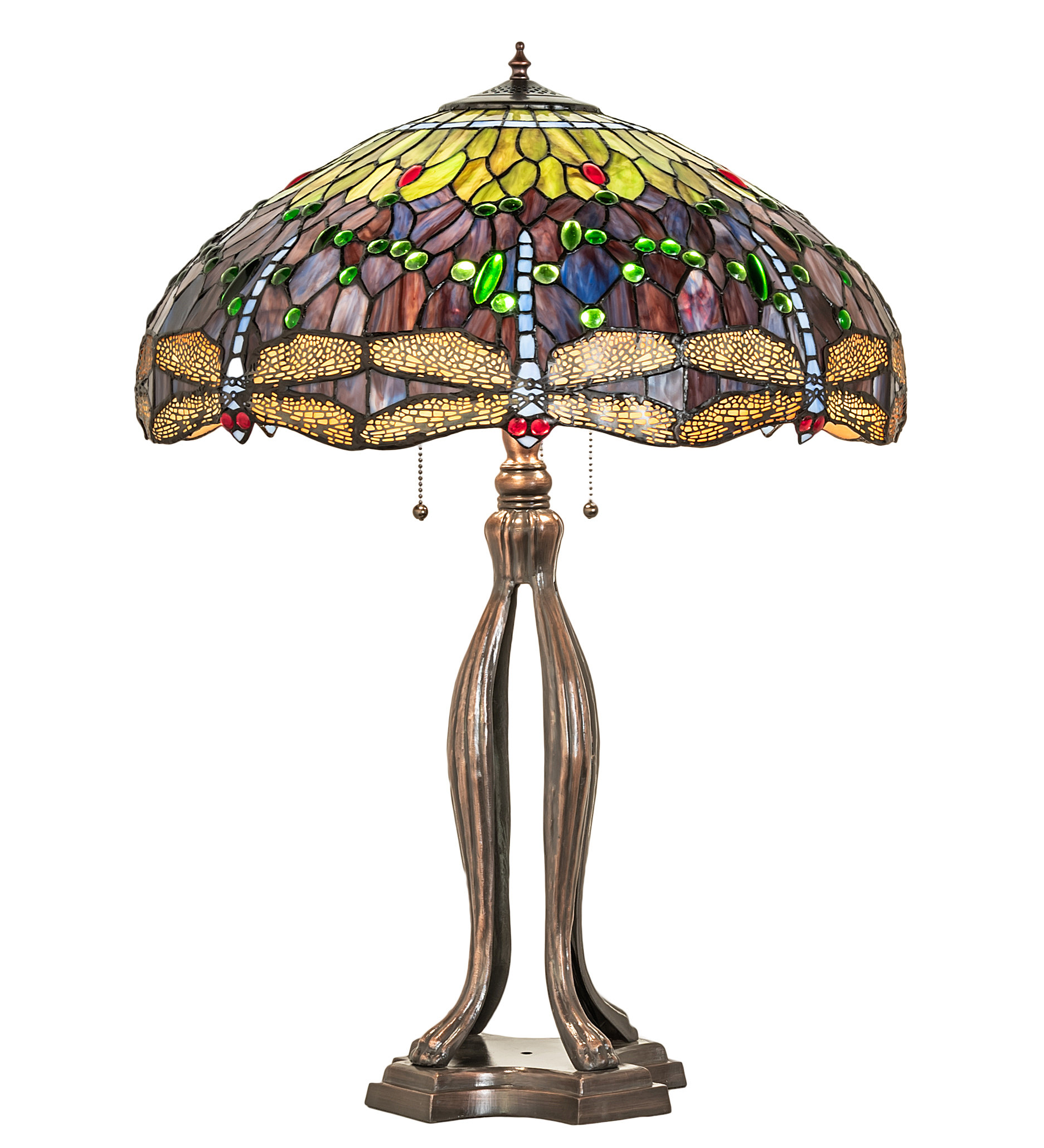 Meyda Lighting Meyda Tiffany & Stained Glass Metal Table Lamp - Wayfair ...