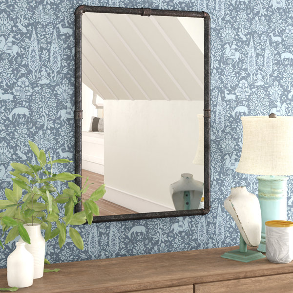 Blue Elephant Rectangle Metal Wall Mirror & Reviews | Wayfair.co.uk