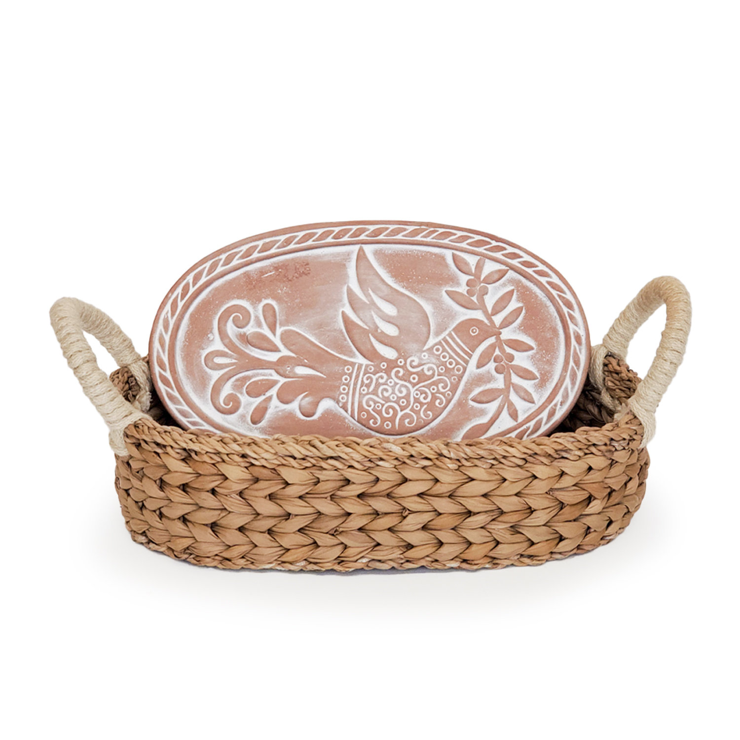 Rosecliff Heights Ved Bread Warmer & Basket Serving Set & Reviews | Wayfair