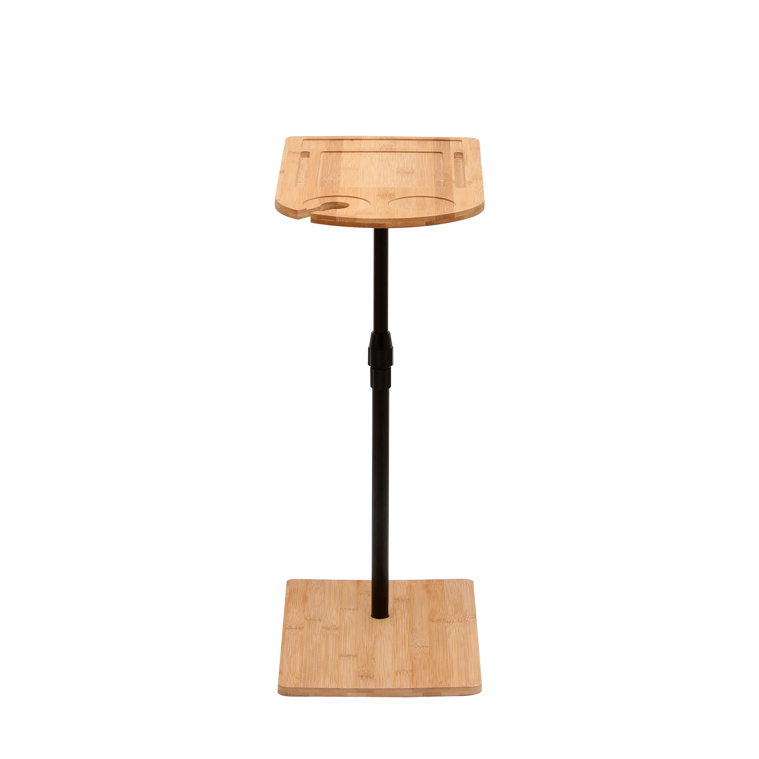 Inbox Zero Bamboo Height Adjustable Side Table | Wayfair