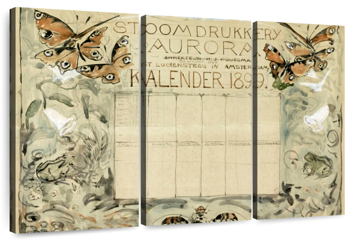 Ebern Designs Brampt 1899 Calendar For The Aurora Steam Printer | Wayfair