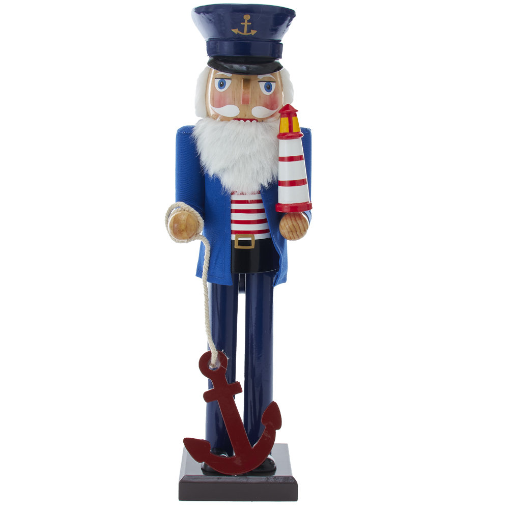 Kurt Adler 15-Inch Sailor Nutcracker With Anchor And Lighthouse ...