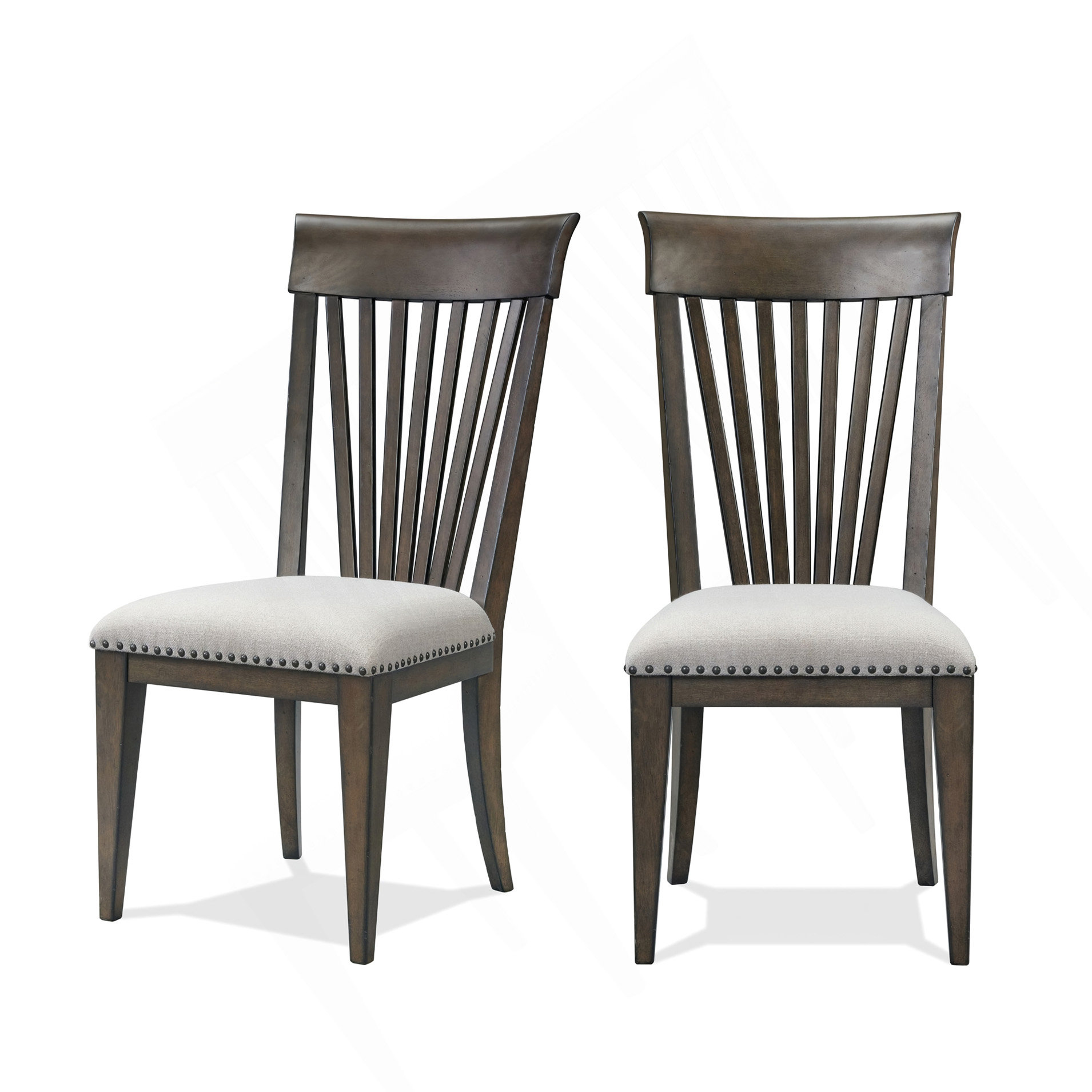 Red Barrel Studio® Grant Nailhead Trim Upholstered Dining Chairs, Set ...