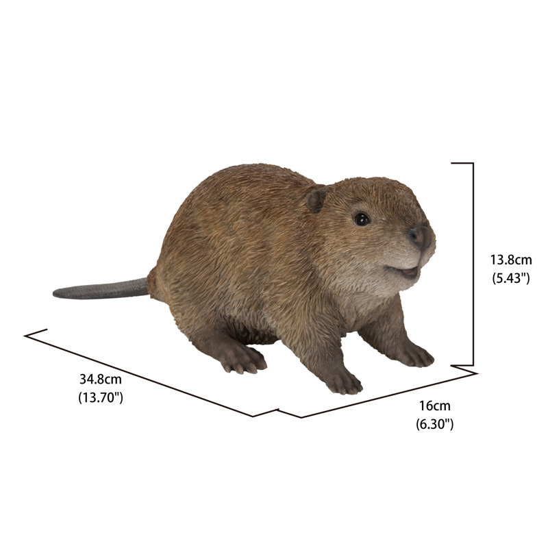 Hi-Line Gift Ltd. American Beaver Cub Statue | Wayfair