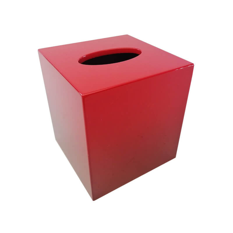 Von Gern Home Red Ombre Lacquer Tissue Box Cover | Wayfair