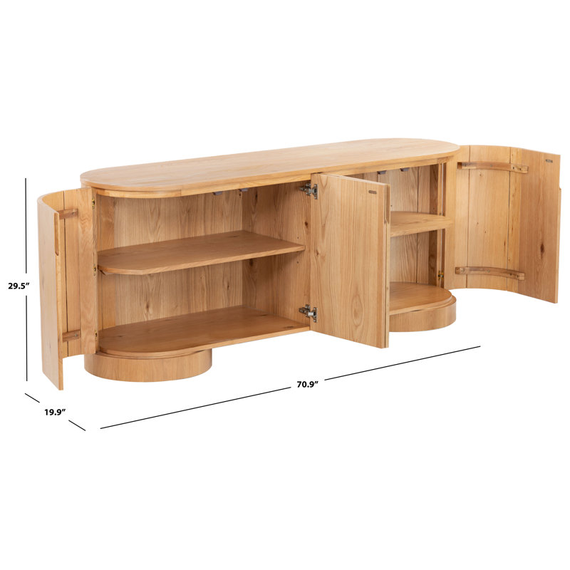 Joss & Main Derby Oval 4 Door Wood Sideboard | Wayfair