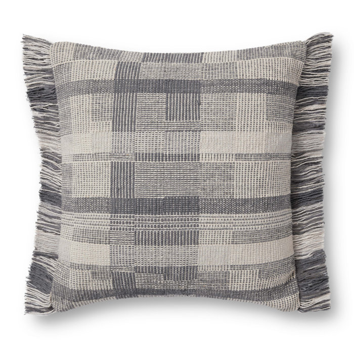 Amber Lewis x Loloi Birdie Silver / Ivory Pillow | Wayfair
