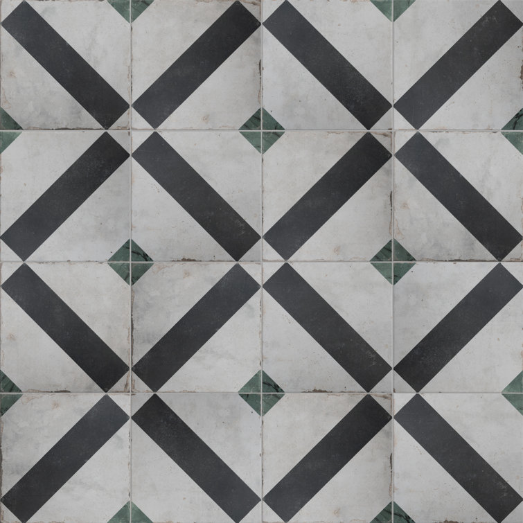 Merola Tile Renaissance Deco 8" x 8" Porcelain Wall & Floor Tile | Wayfair