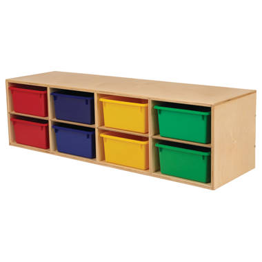 Childcraft 4 Compartment Manufactured Wood Cubby | Wayfair