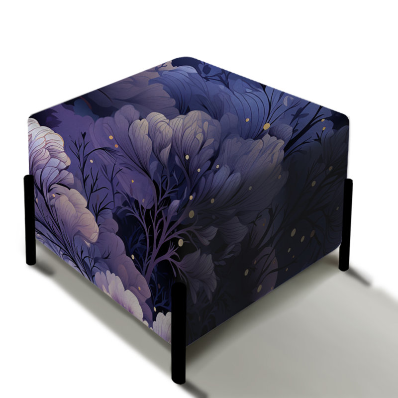 Design Art Ethereal Moonbeams Moody Patterns - Abstract Square Ottoman ...