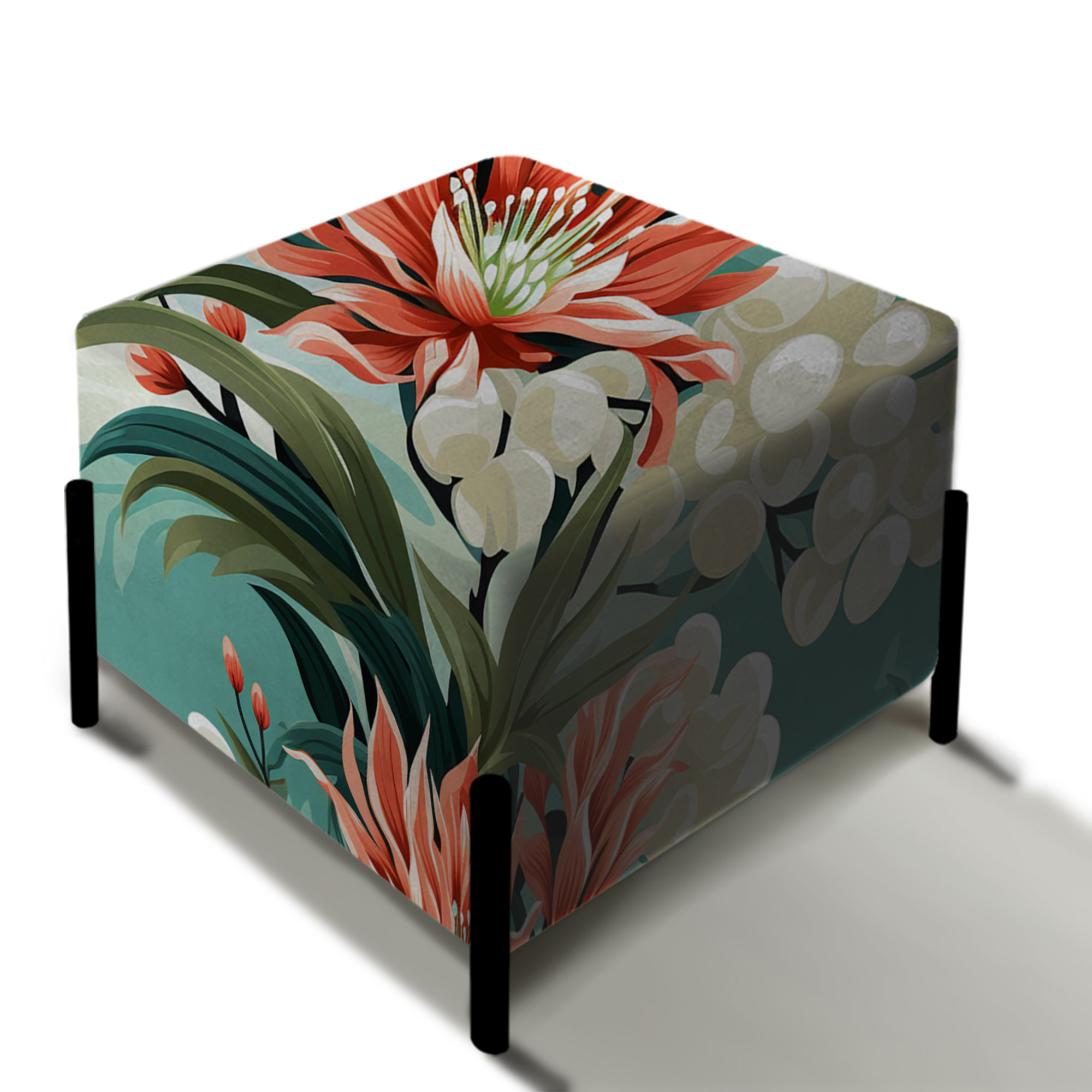 Design Art Tropical Coastal Escape Coastal Pattern - Tropical Square ...