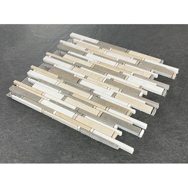 ES Stone Natural Stone Linear Mosaic Wall & Floor Tile | Wayfair