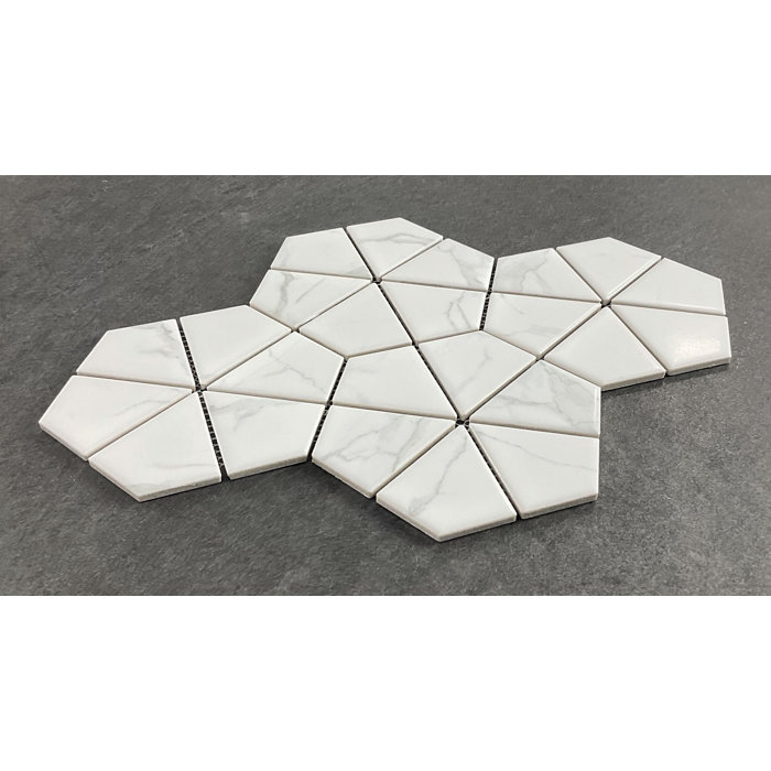 ES Stone 3" x 3" Porcelain Novelty Mosaic Wall & Floor Tile | Wayfair