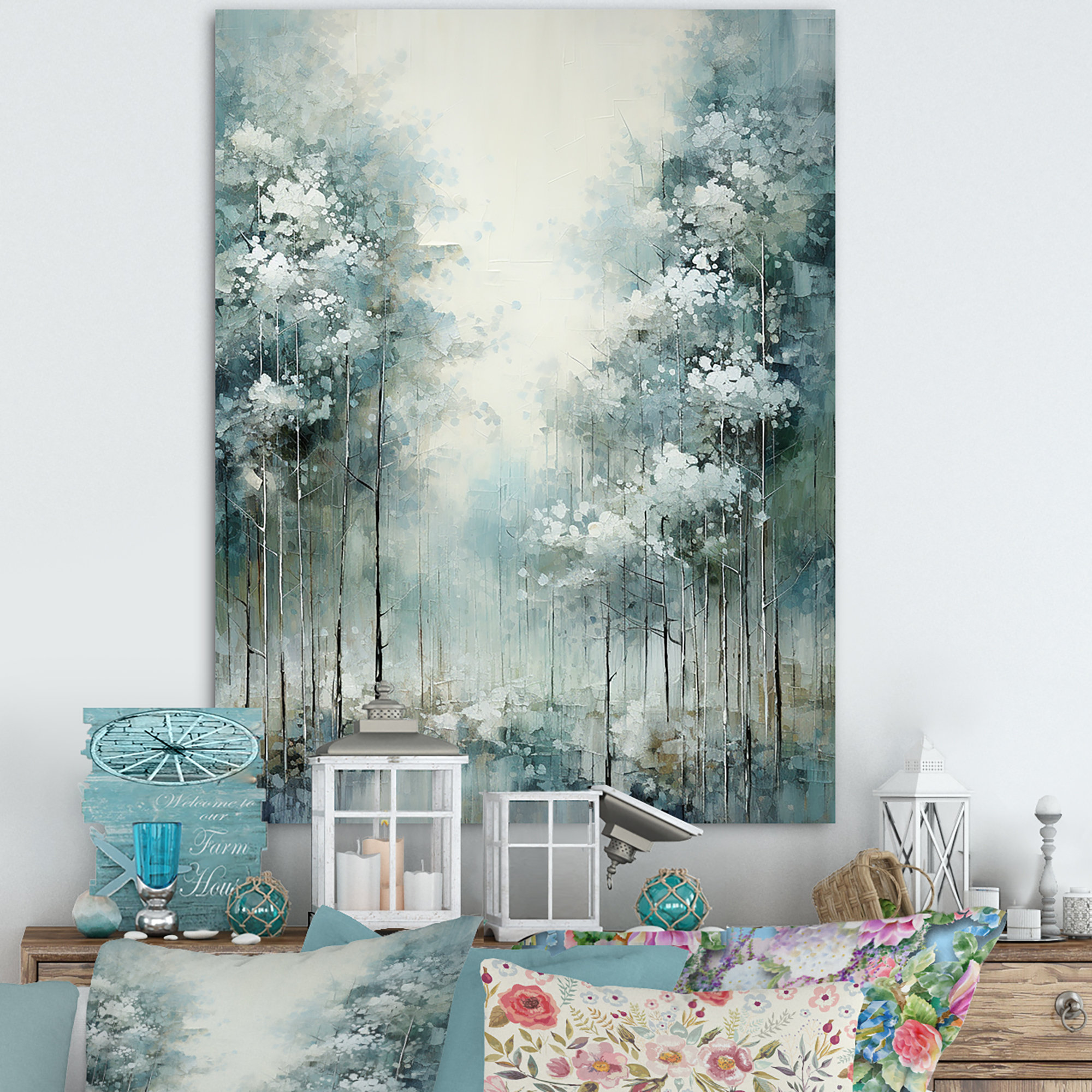 Red Barrel Studio® Pine Tree Enchanted Forest I - Tree Pine Wall Art ...