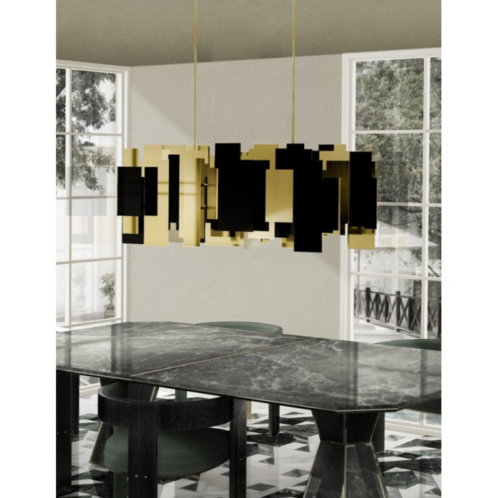 ALAN MIZRAHI LIGHTING DV1280 FO TAN - Light Novelty Geometric LED ...