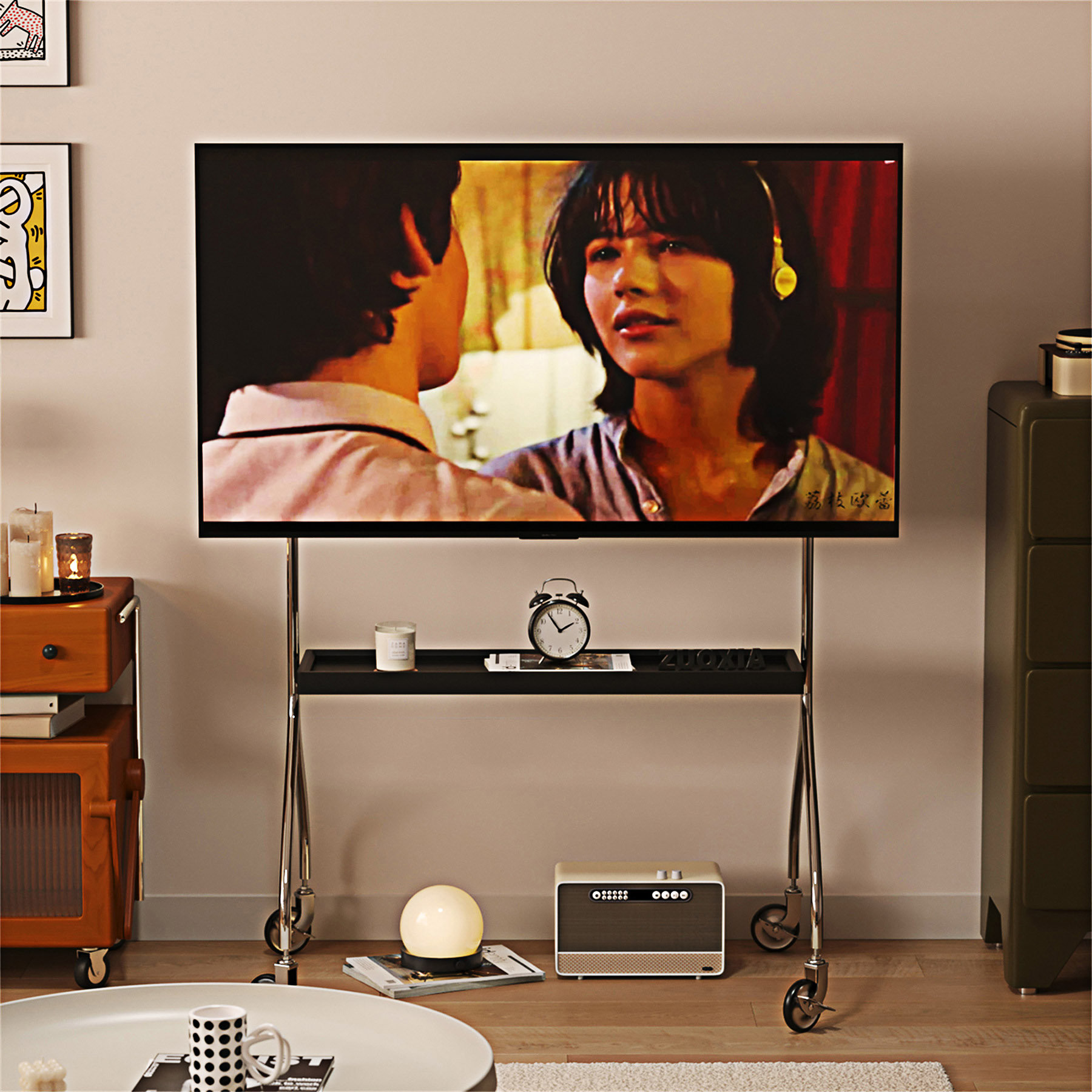 George Oliver Movable TV Stand | Wayfair