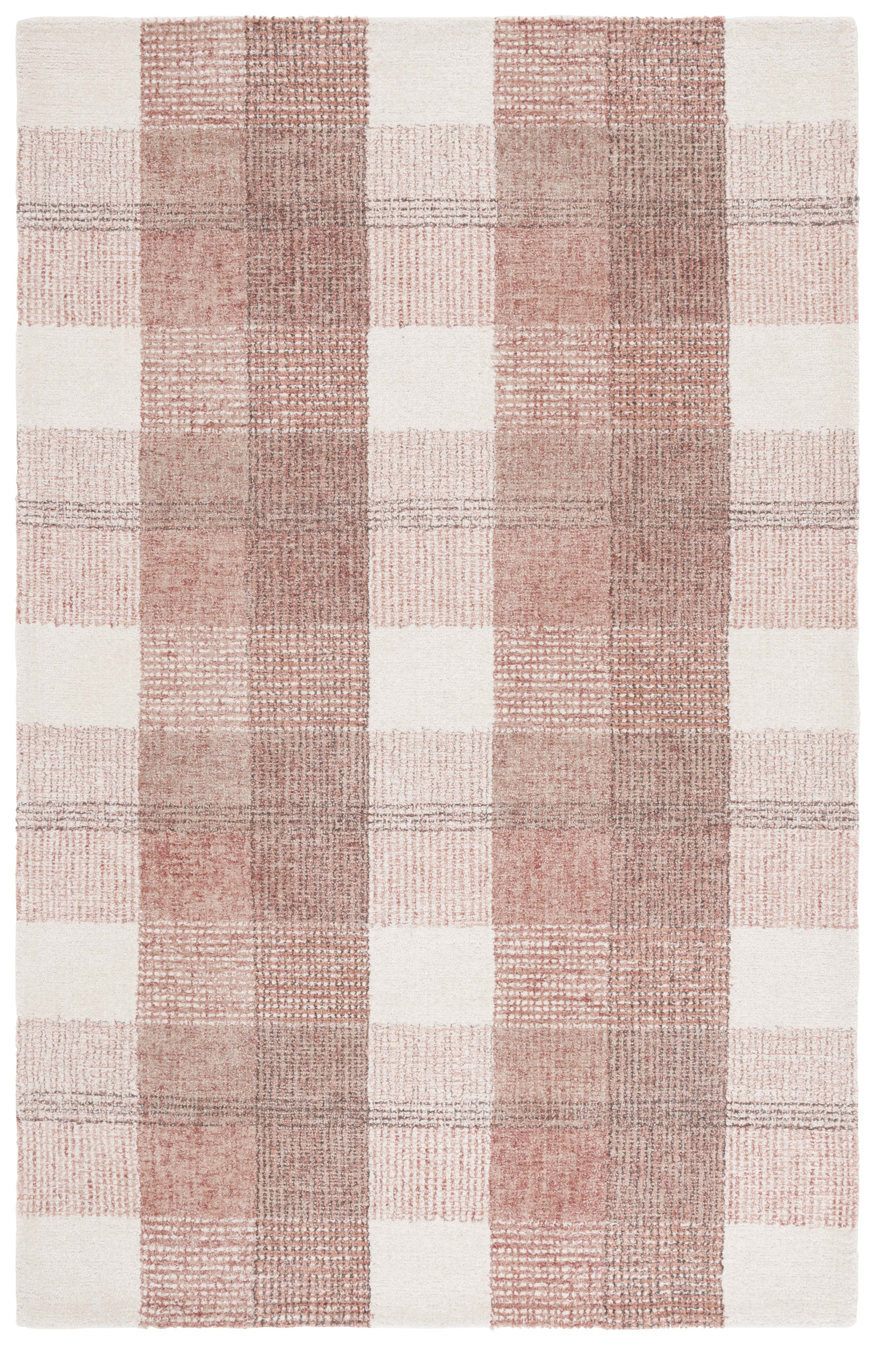 Birch Lane™ Hand-Tufted Wool & Cotton Plaid Rug | Wayfair