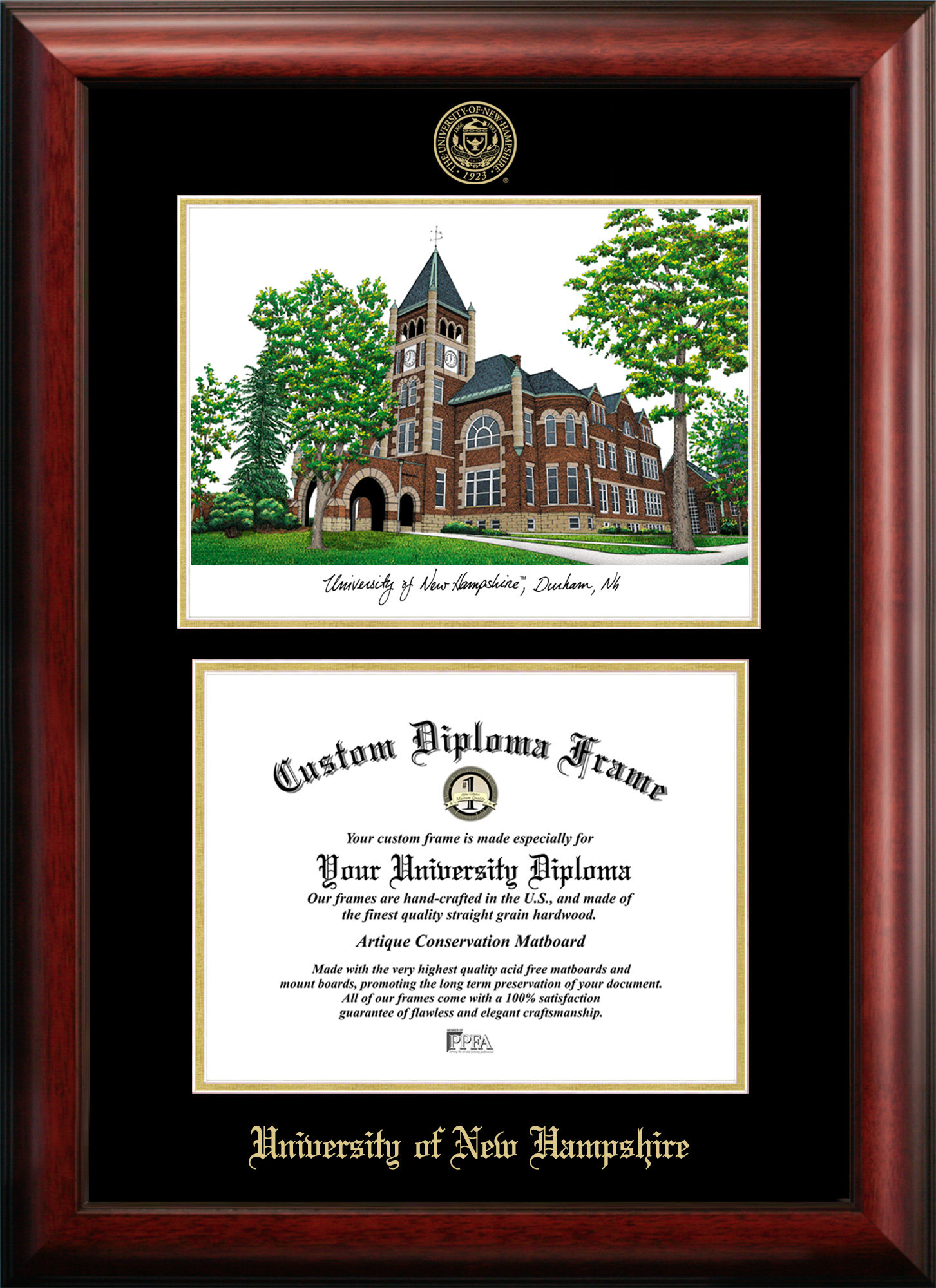 Campus Images NCAA University of New Hampshire Diploma Lithograph ...