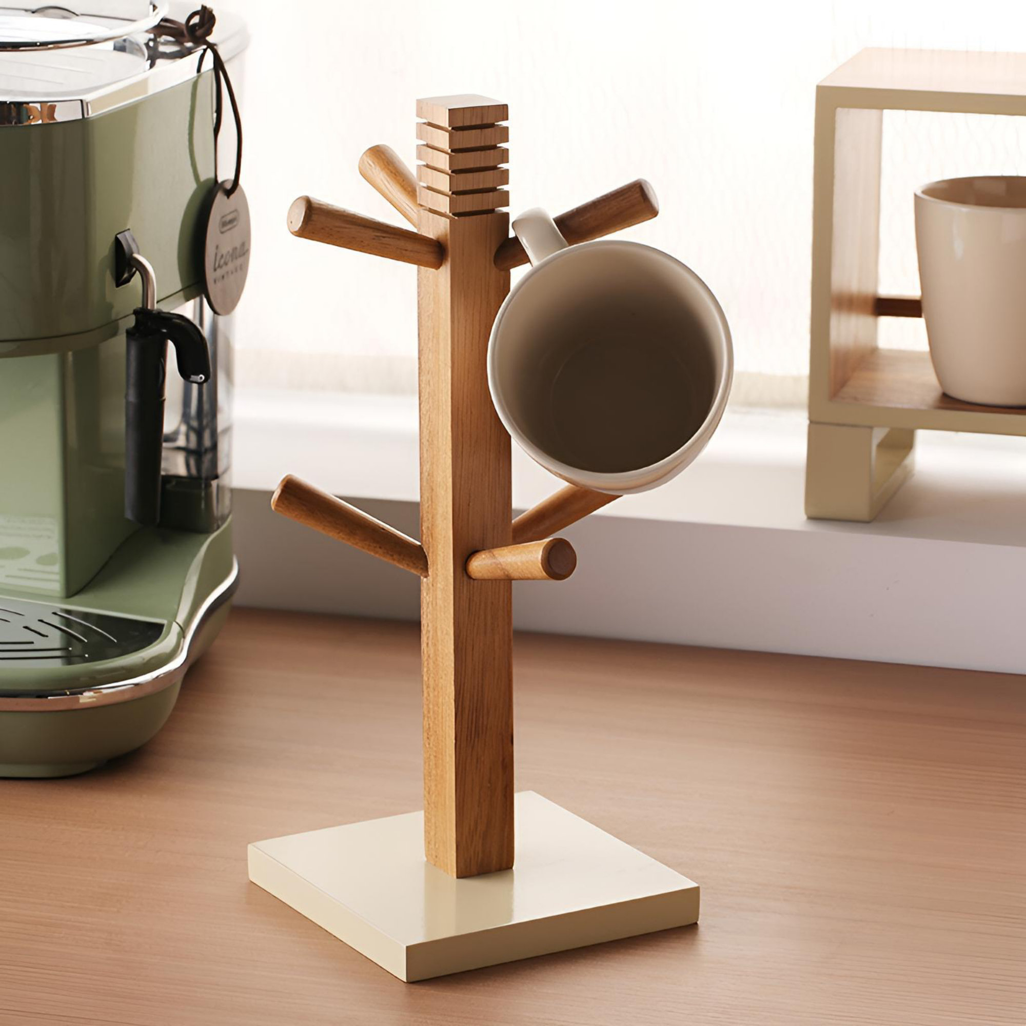 One Allium Way Natural Aesthetic Craftsmanship Storage | Acacia Wood ...