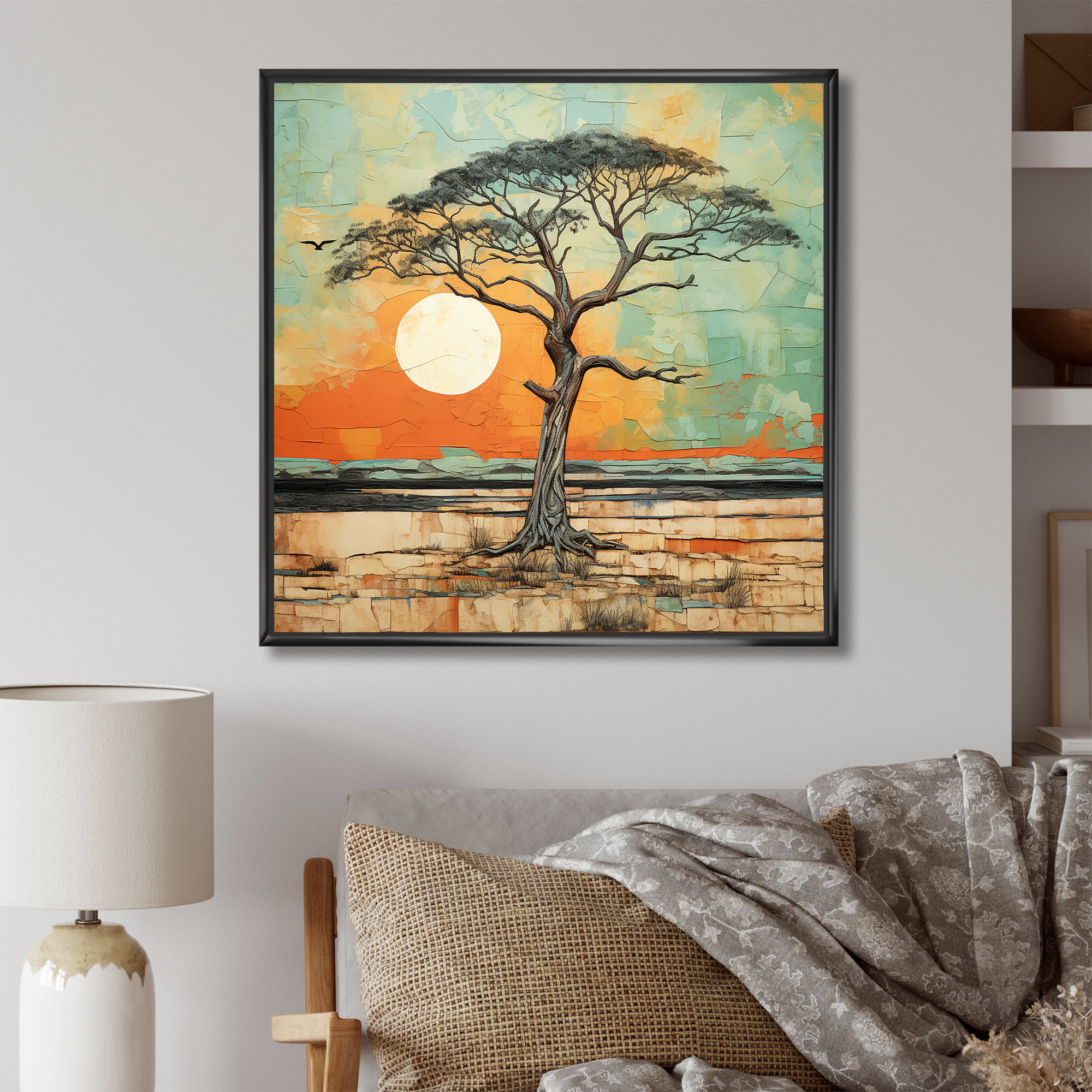 Winston Porter Desert African Tree Survivor 1 - Tree African Wall Art ...