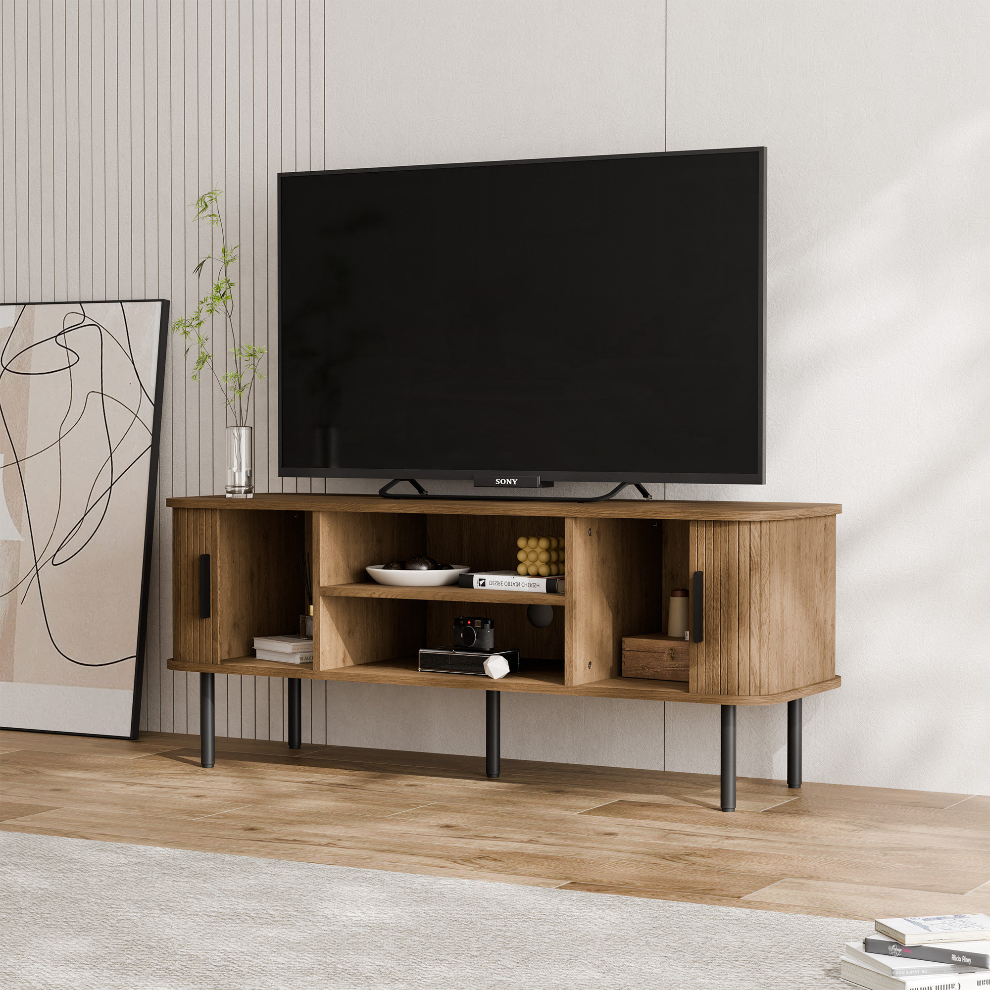 StorageWorks Meuble télé Modern Media Console pour téléviseur de 32 à 70 po et Commentaires ...