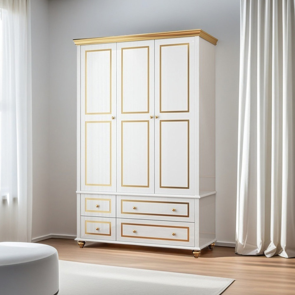 Parttlion European style modern simple wardrobe | Wayfair