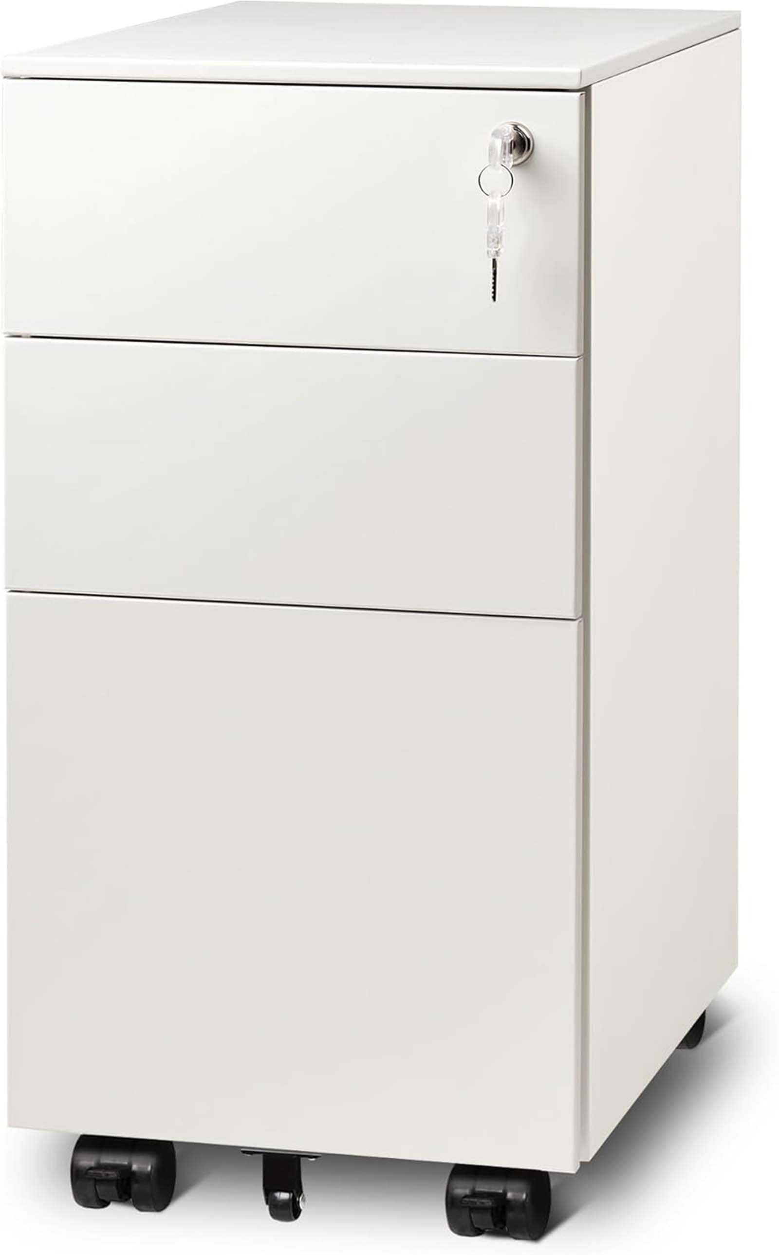 Latitude Run® 3 Drawer Vertical File Cabinet, Mobile Filing Cabinet ...
