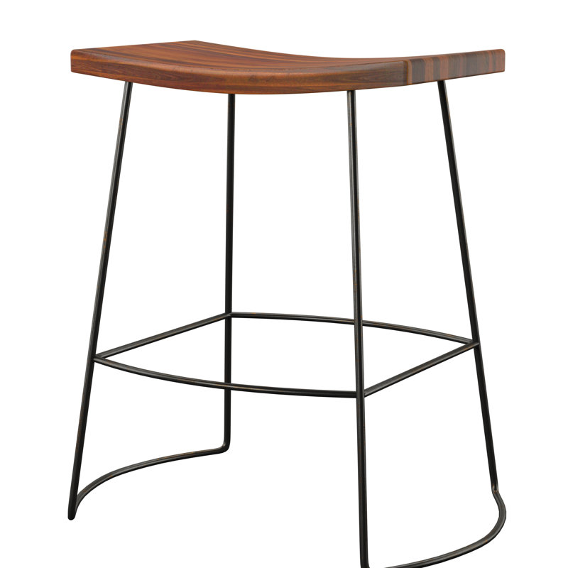 17 Stories Gernold Solid Wood Stool & Reviews | Wayfair