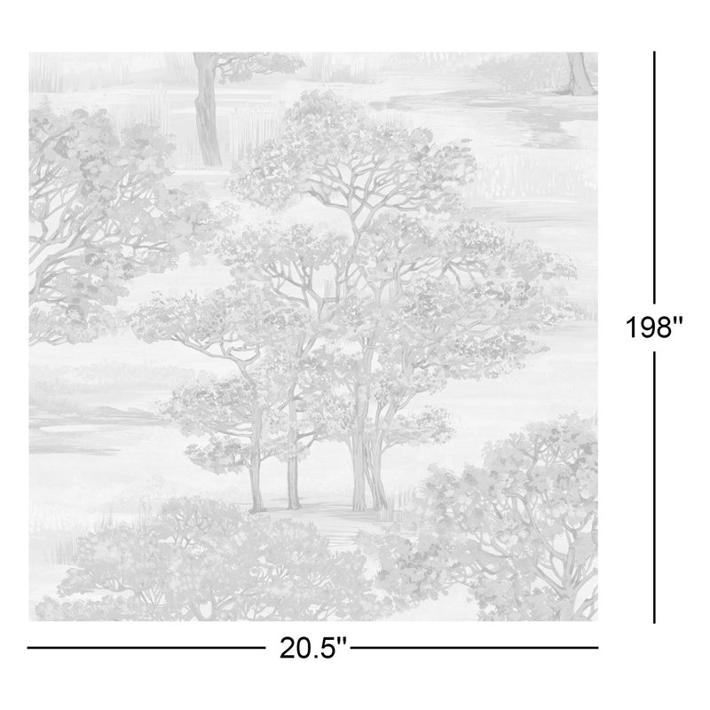 Joss & Main Forest Toile Peel and Stick Wallpaper & Reviews | Birch Lane