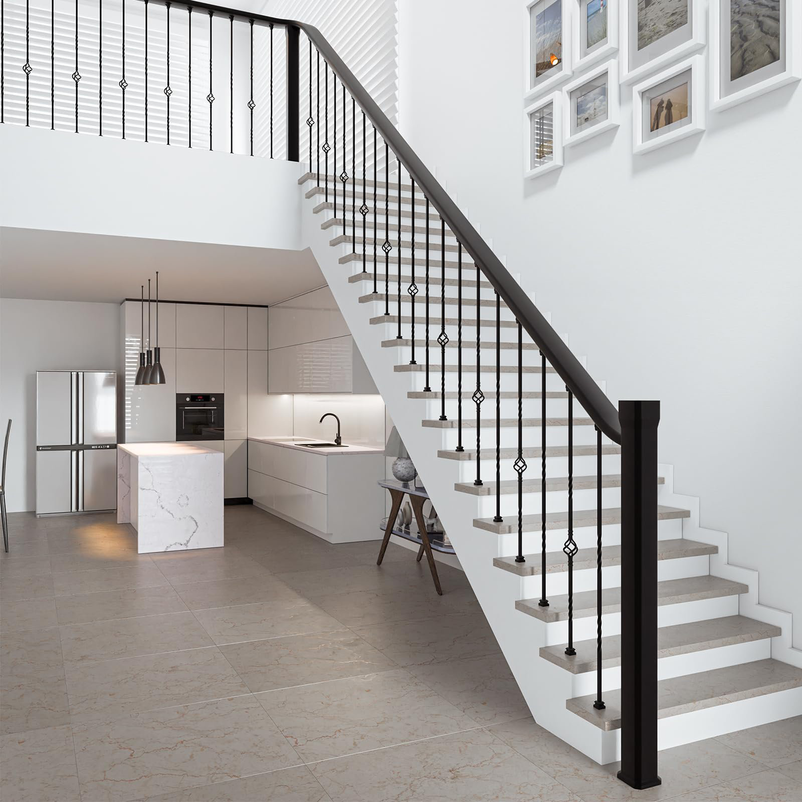 Wendes Kem 44" Iron Baluster Set | Wayfair