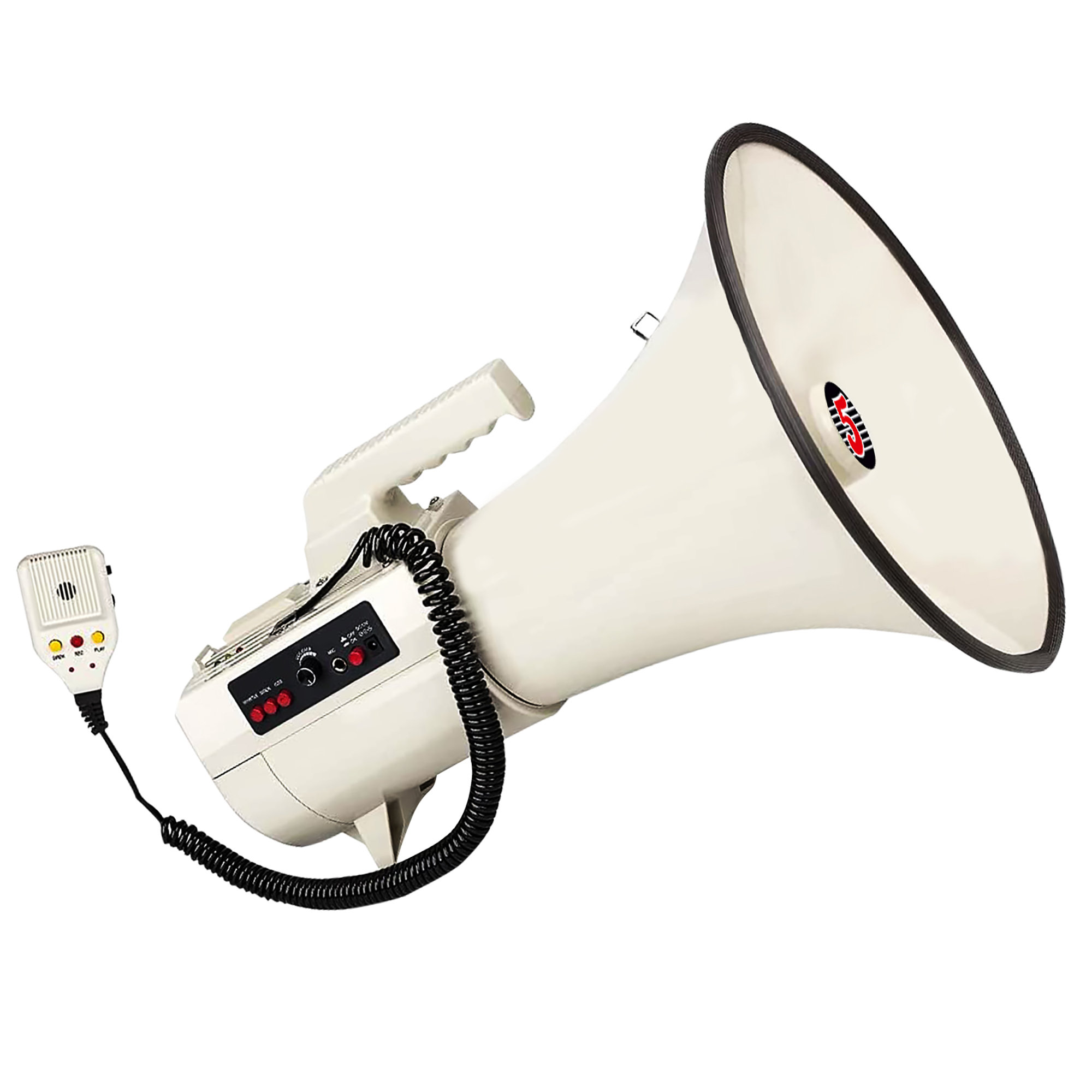 5 Core Megaphone 50W Multi-Function with Talk Siren Record Volume ...