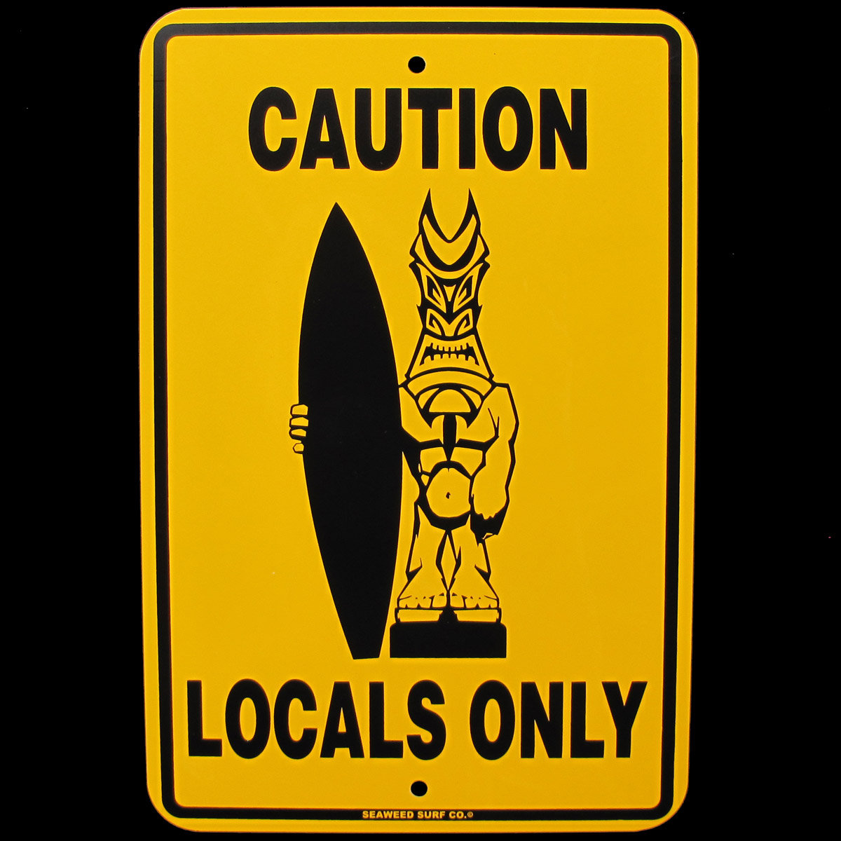 Treasure Gurus Locals Only Beach Surf Surfing Tiki Totem Statue Sign ...