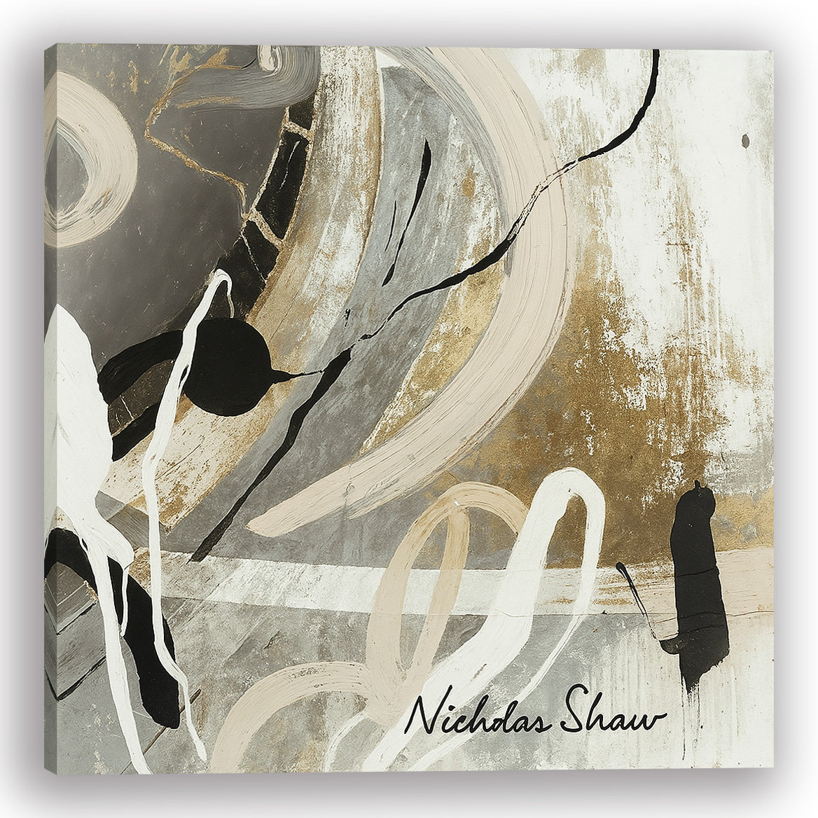 Wrought Studio™ “Kinetic Rhythm” by Nicholas Shaw – Wrapped Canvas Wall ...