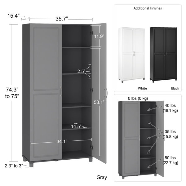 Red Barrel Studio Scholl 36" Utility Storage Cabinet & Reviews ...
