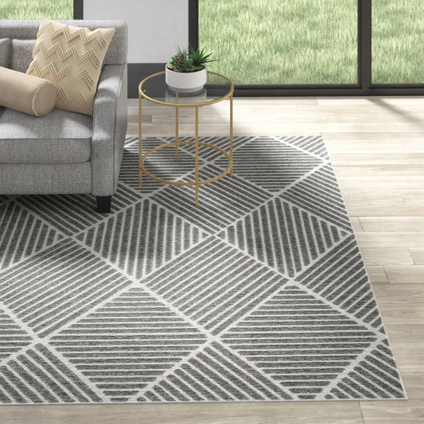 Mercury Row® Mira Gray Indoor/Outdoor Rug & Reviews | Wayfair