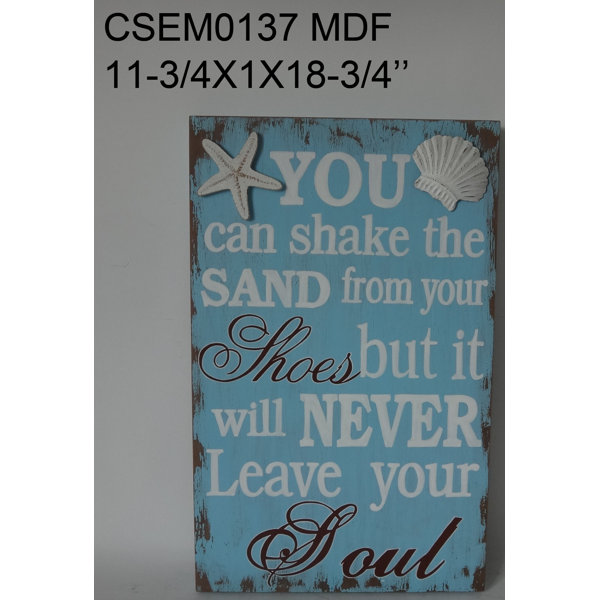 Trinx Mdf Wall Sign | Wayfair