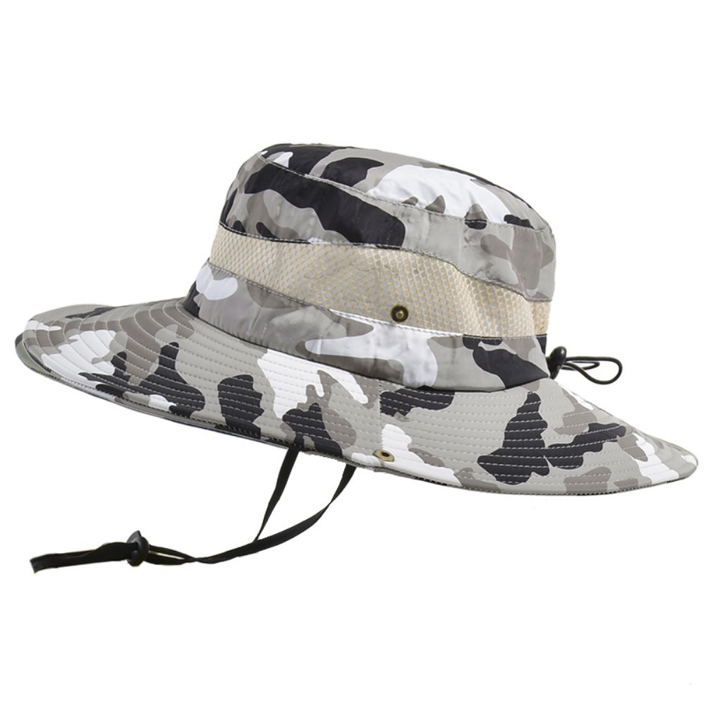 Union Rustic Mens Waterproof Camo Sun Hat Wide Brim Packable Outdoor ...