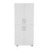 Mercer41 Hazel 70" High Four-Door Armoire Wardrove Closet Cabinet, Six ...